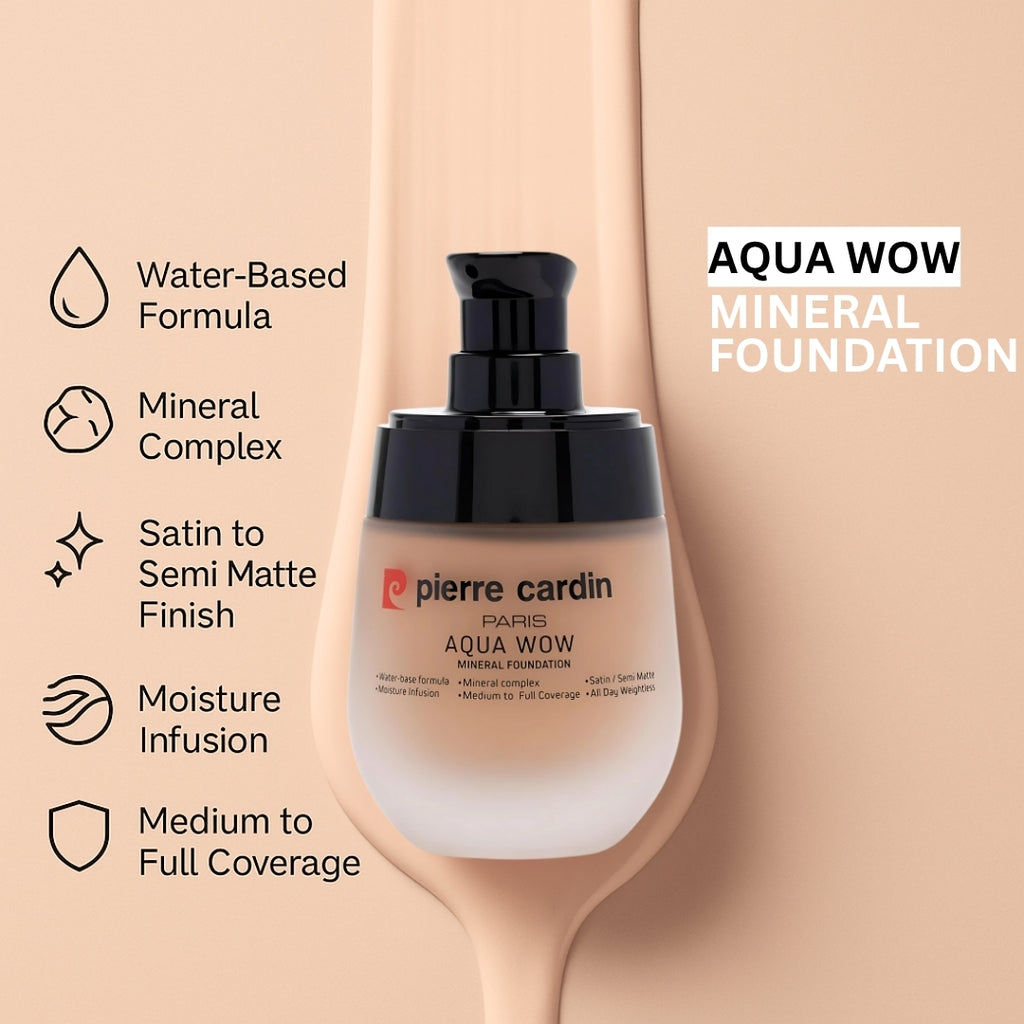 Best Aqua Wow Mineral Foundation 32ml Price in Pakistan at Pierre ...